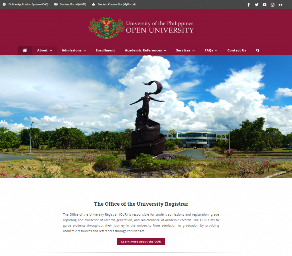 UPOU Office of the University Registrar Launches New Website – Office ...